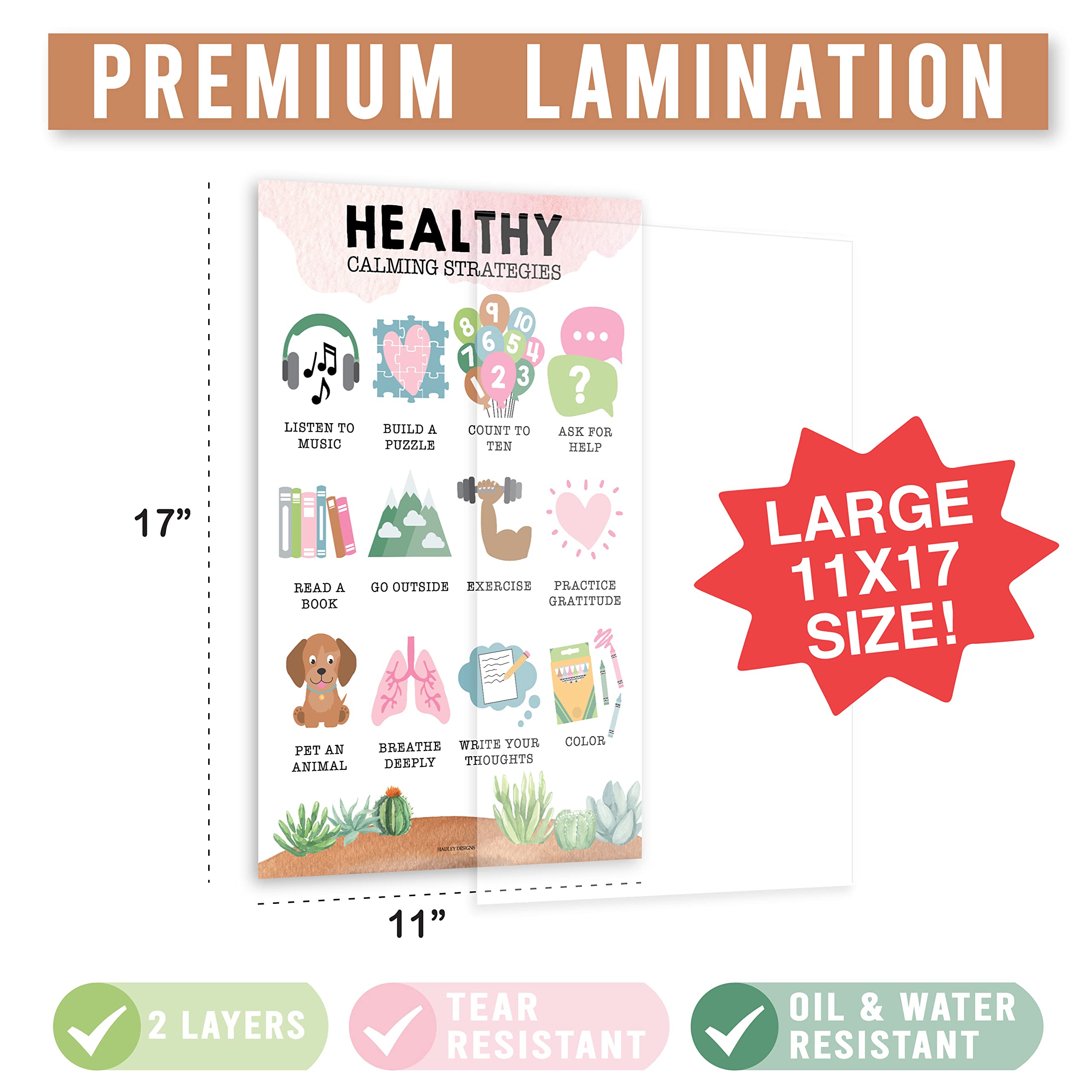 Mua 4 Cactus Feelings Chart For Kids Emotions Chart For Kids Feelings ...