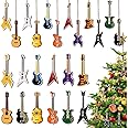 Amazon.com: Civaner 36 Pcs Christmas Guitar Ornaments Wooden Guitar ...