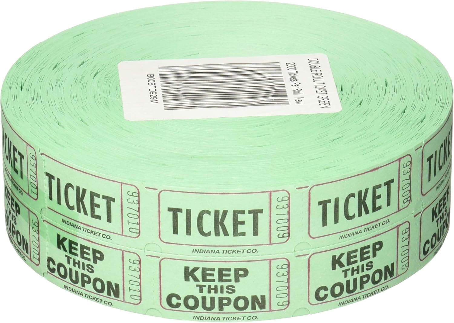 Raffle Tickets Green 2000 per Roll 50/50 Fun Fair: Amazon.ca: Office ...
