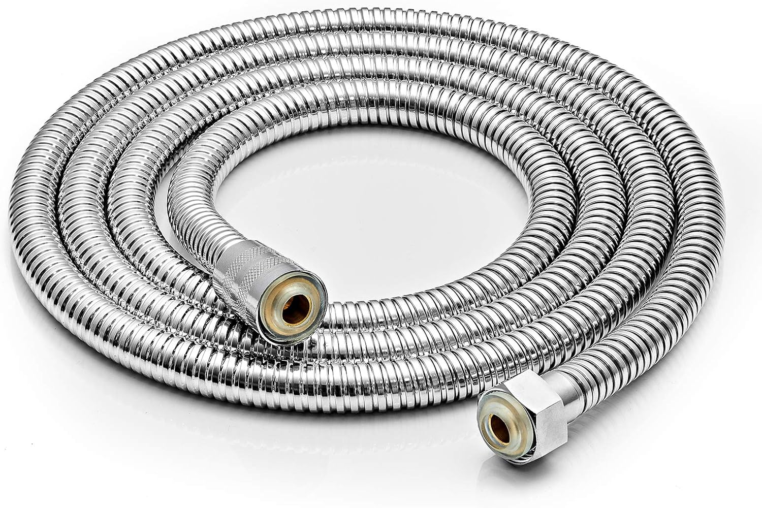 Shower Hose 2M Extra Long Shower Hose Chrome Made of Stainless Steel ...