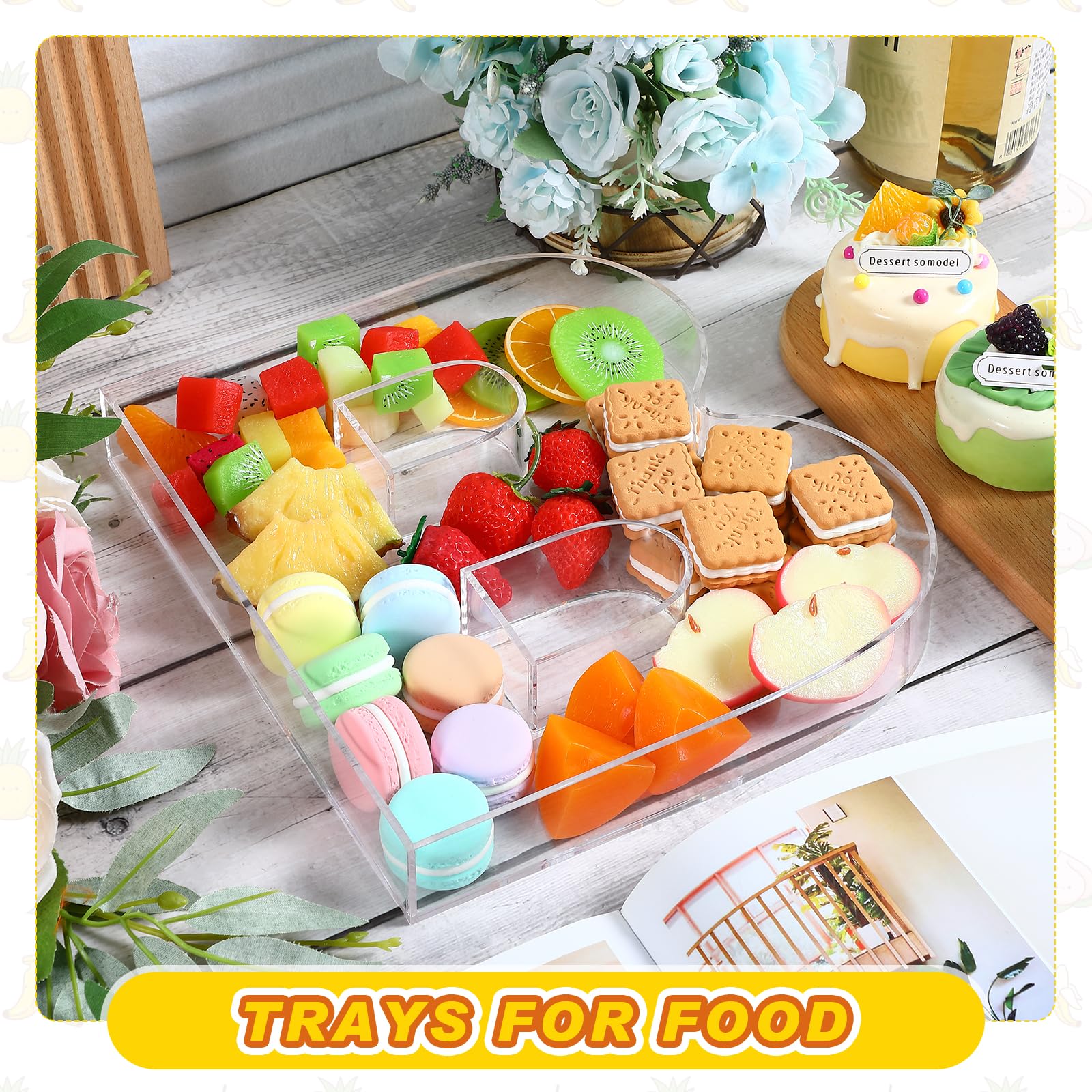 Mua 10'' Acrylic Letter Box Form Tray Display Fillable Letter ...