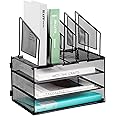 Amazon.com: EASEPRES Desk Organizer Tray, 3 Tier Paper organizer with 5 ...