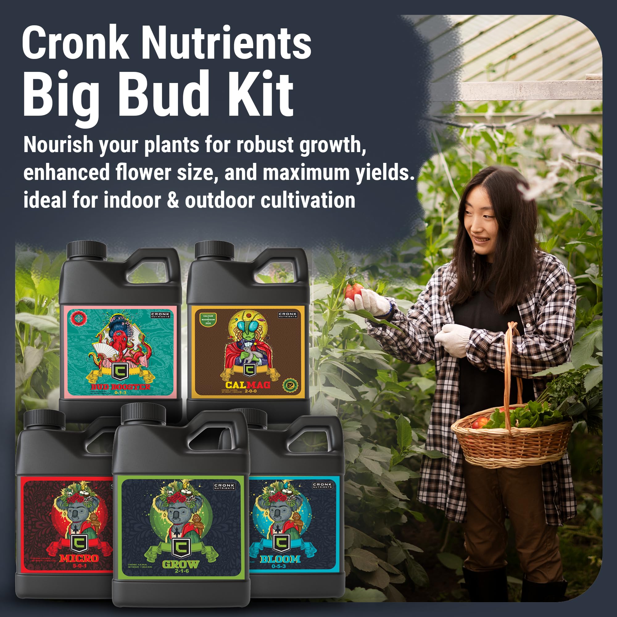 Mua Cronk Nutrients Big Bud Kit: Complete Nutrient System – Micro, Grow ...