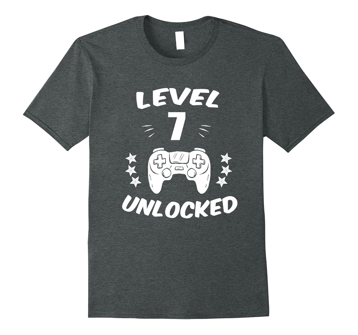 Level 7 Unlocked Gamer Shirt 7 yrs old Bday 7th Birthday-PL – Polozatee