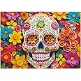 Amazon.com: Day of The Dead Sugar Skull Puzzles for Adults 1000 Pieces ...