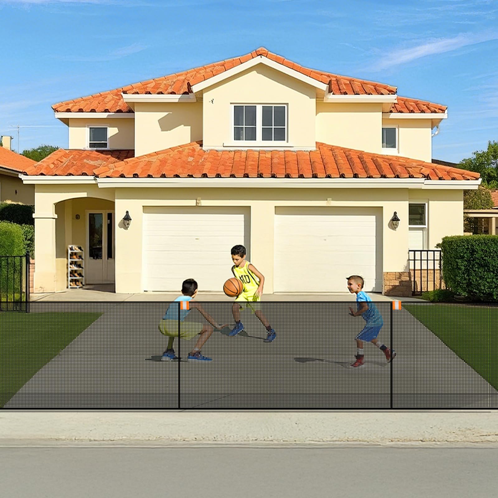 Driveway Safety Net for Kids & Pets – 36FT Extra-Wide Driveway Guard ...