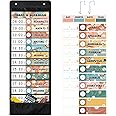 Amazon.com: Retro Daily Schedule Pocket Chart for Classroom, 13+1 ...