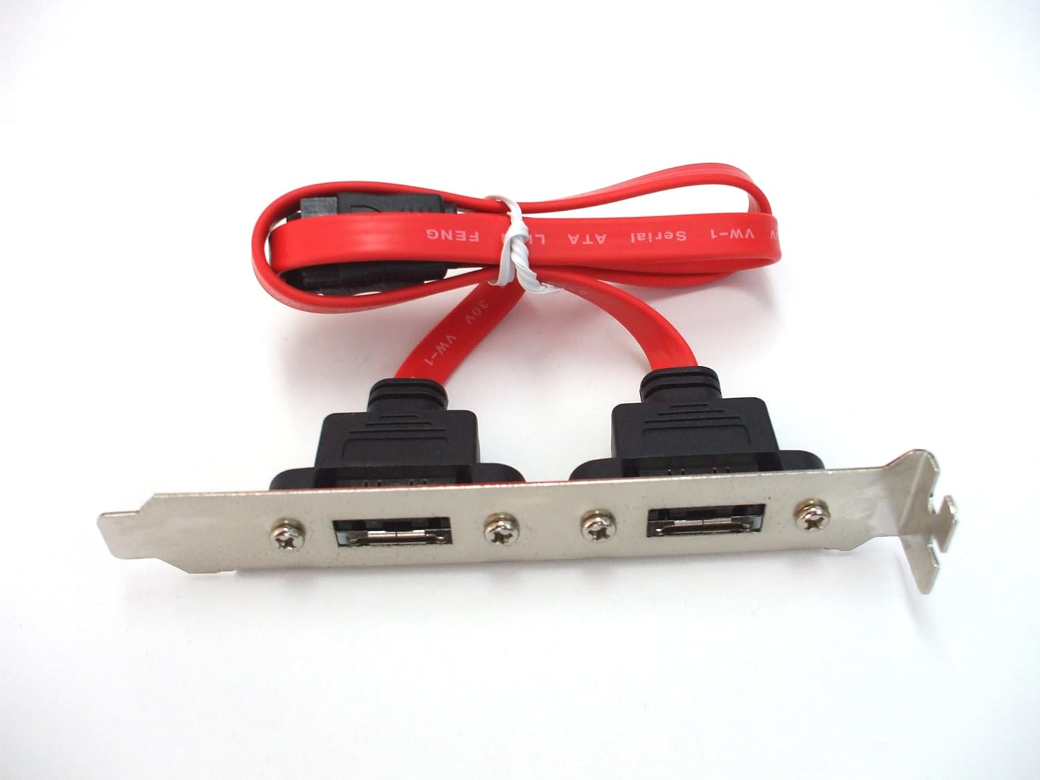 Amazon.com: 2-Port eSATA/SATA Rear Panel Bracket w/ Motherboard Cables ...