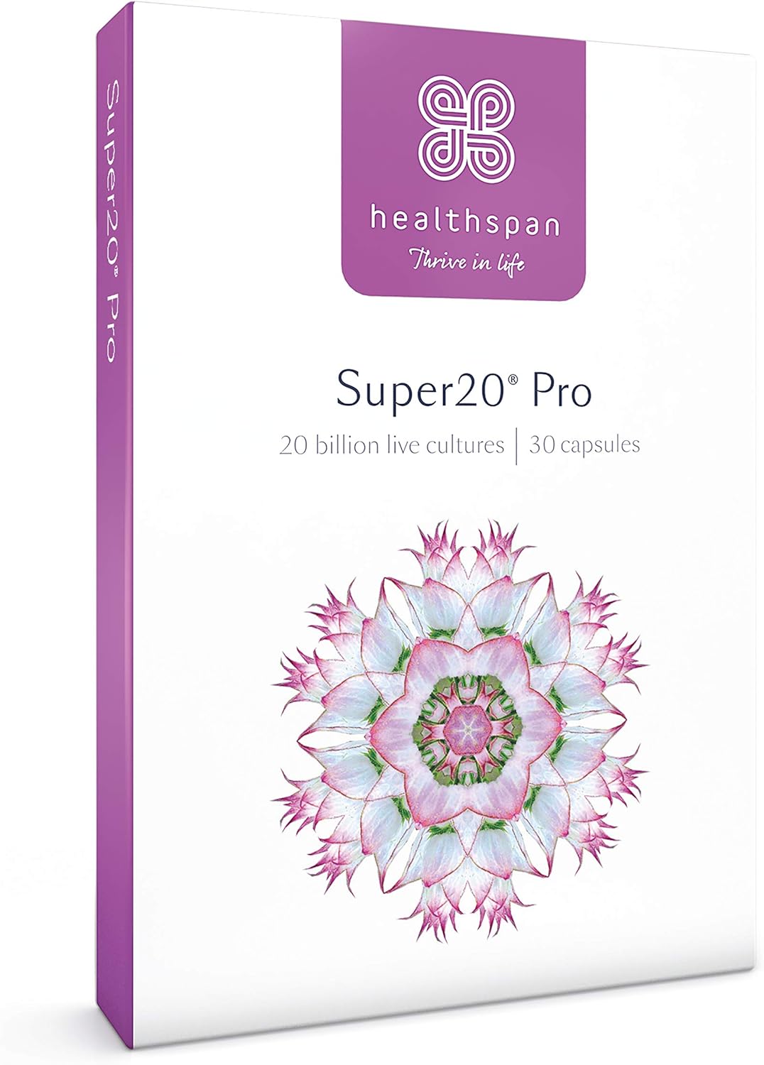 Super20 Pro | Healthspan | Blend of 20 Billion Live Friendly Bacteria | Lactobacillus ...
