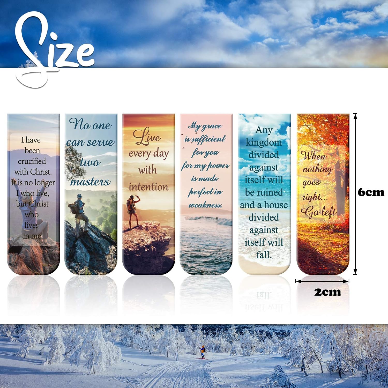 Magnetic Bookmarks Bible Verse Page Clip Scripture Magnet Page Markers ...