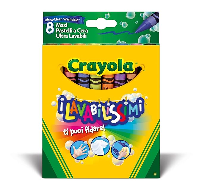 Crayola Ultra Clean Crayons (8-Piece, Large): Amazon.co.uk: Toys & Games