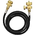 Amazon.com : BISupply Propane Tank Extension Hose Kit, 5ft Long - Gas ...