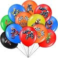 Amazon.com: Aoriher 36 Pieces Multicolors Dirt Bike Balloon Decorations ...