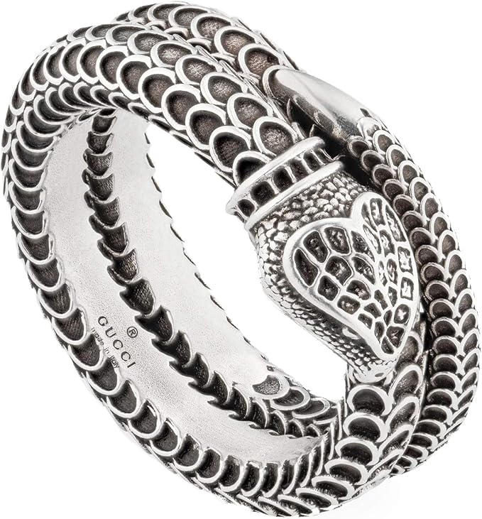 Gucci Garden Unisex Silver Snake Ring - Size 13: Amazon.co.uk: Clothing