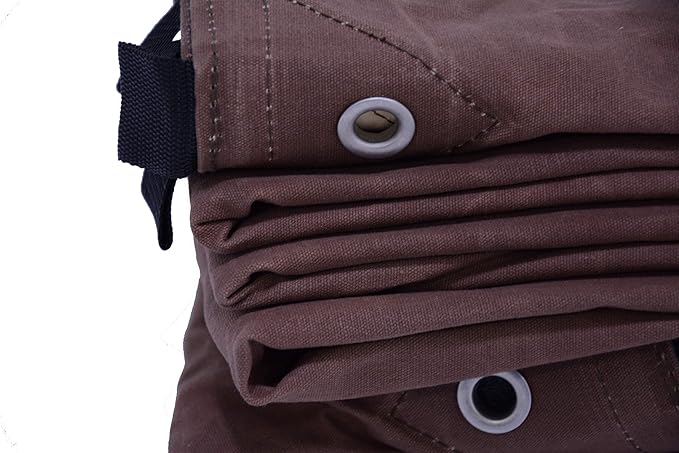 Amazon.com: Olive, Brown, Tan Waxed Canvas Tarp Heavy Duty Waterproof ...
