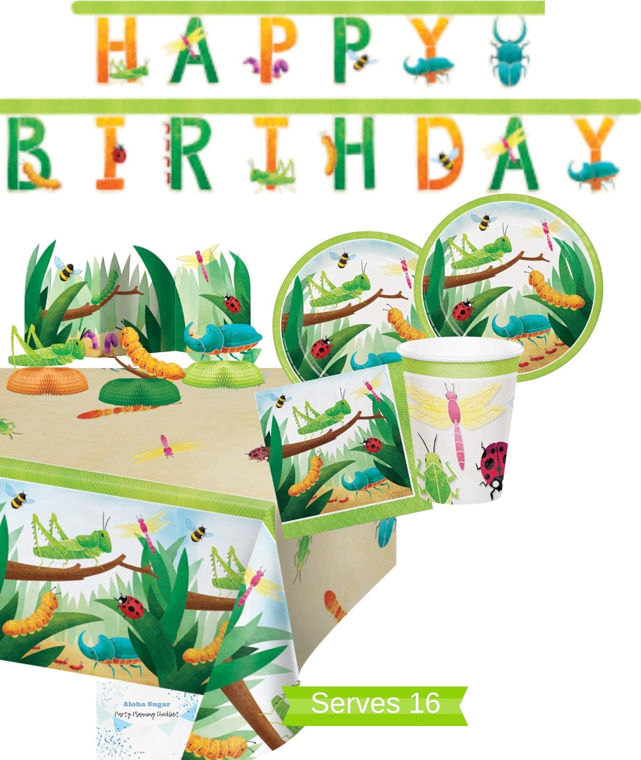 Bug Party Supplies and Decorations - Bug Party Plates and Napkins Cups ...