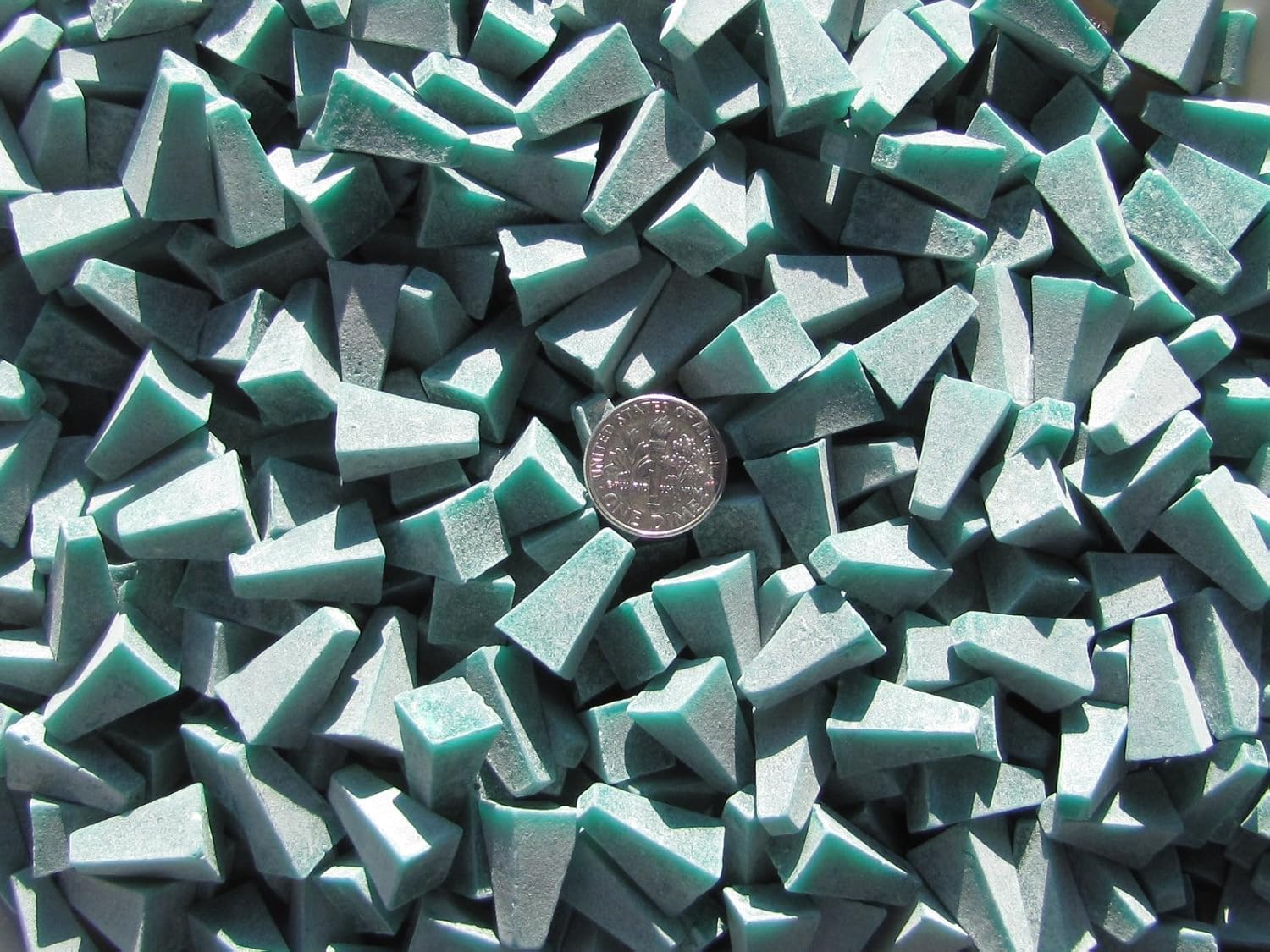 3/8 X 5/8 Pyramid Plastic Tumbling Tumbler Tumble Dark Green Media X ...