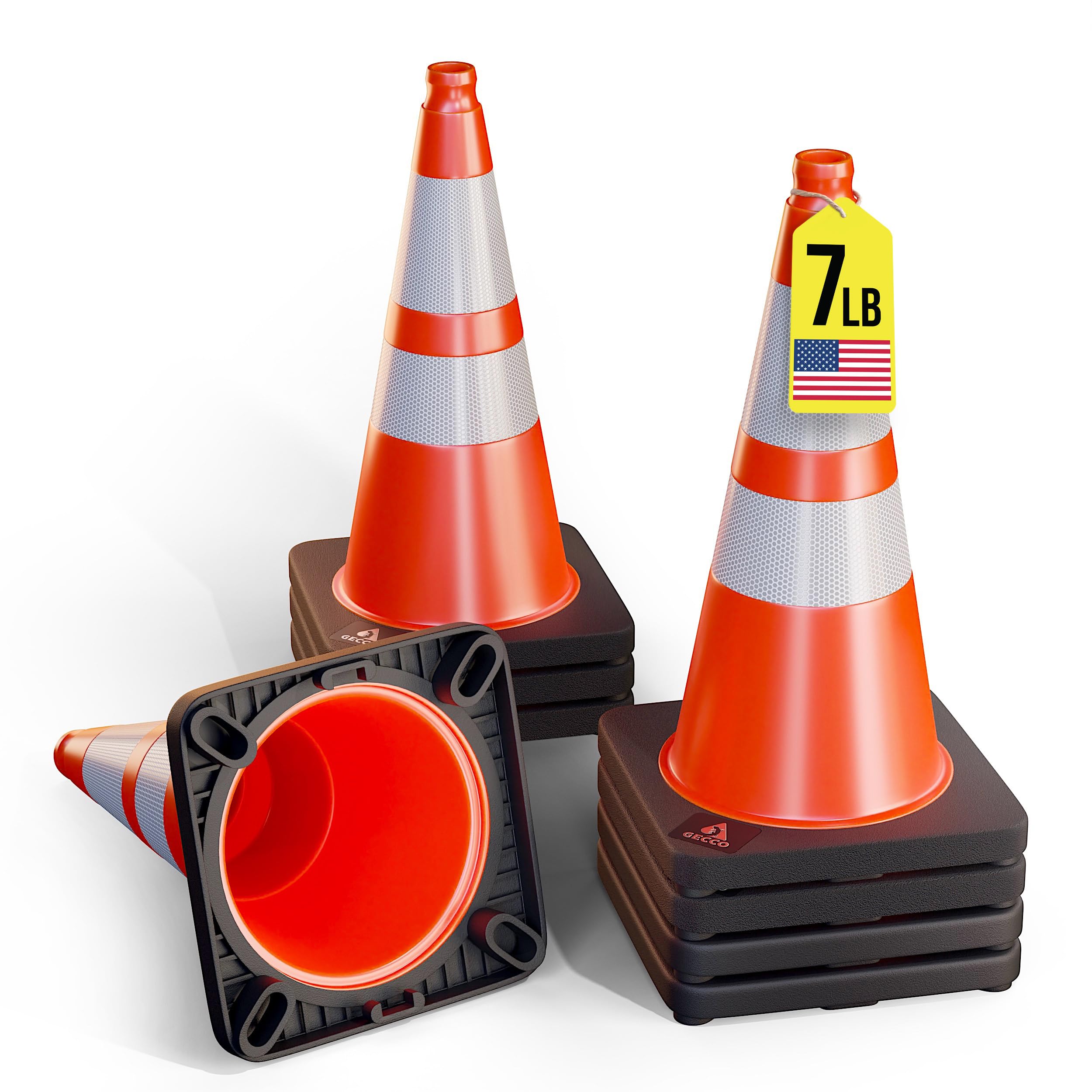 Mua (8 Pack) GECCO ™ 28 Inch 7 Lb Traffic Cones [PRO-Grade US Type ...