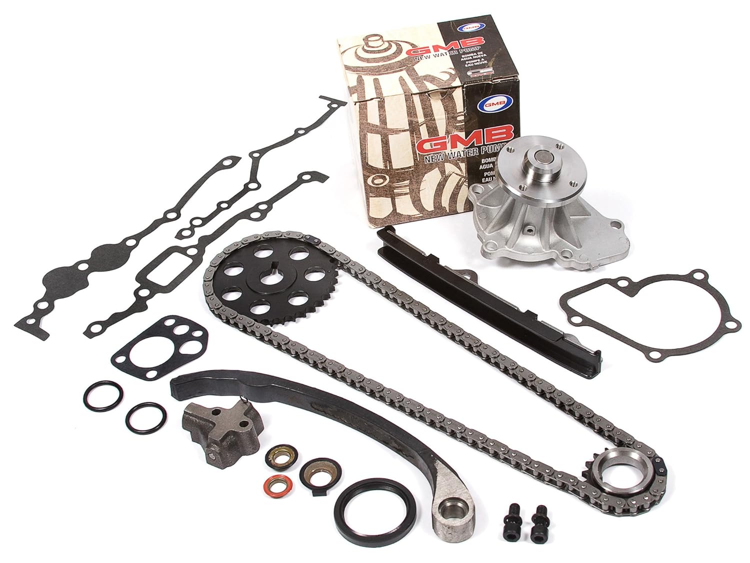 Amazon.com: Evergreen TK3005WP Fits Nissan KA24E Timing Chain Kit w ...
