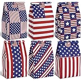 Amazon.com: 36 Pack Patriotic Treat Bags with Stickers American Flag ...