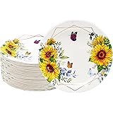 Amazon.com: 50Pcs Sunflower Birthday Party Supplies Sunflower Paper ...
