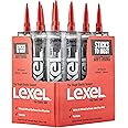 Sashco Lexel Flexible Caulk - Clear (10.5-Ounce Cartridge, Pack of 12 ...