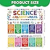 Harloon 3 Pieces Science Lab Safety Rules Posters Science Classroom ...