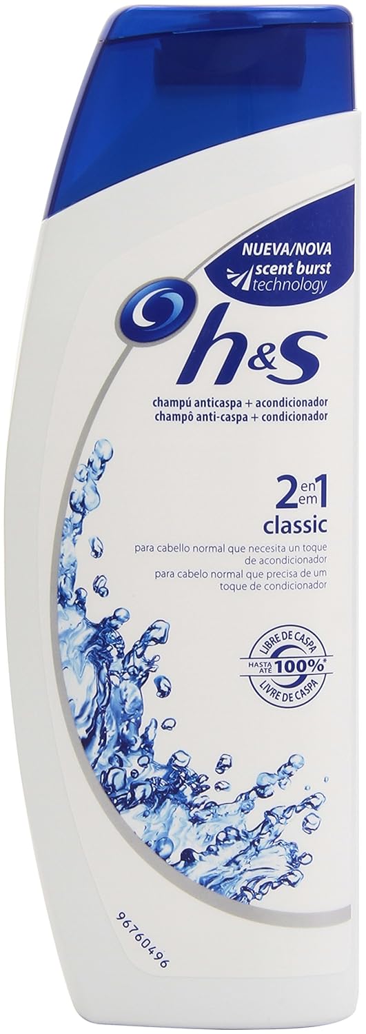 H & S® 2 in 1 Shampoo Anticaspa + Conditioner Classic - for Normal Hair ...
