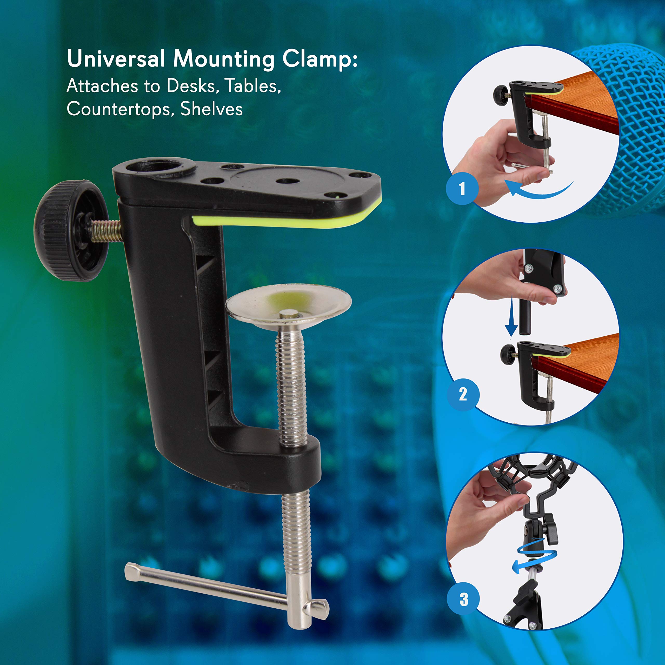 Mua Pyle Suspension Microphone Boom Stand, Simple Clamp-Style ...