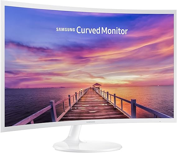Samsung LC32F391FWNXZA 32-Inch Curved Monitor (Super Slim Design),White ...