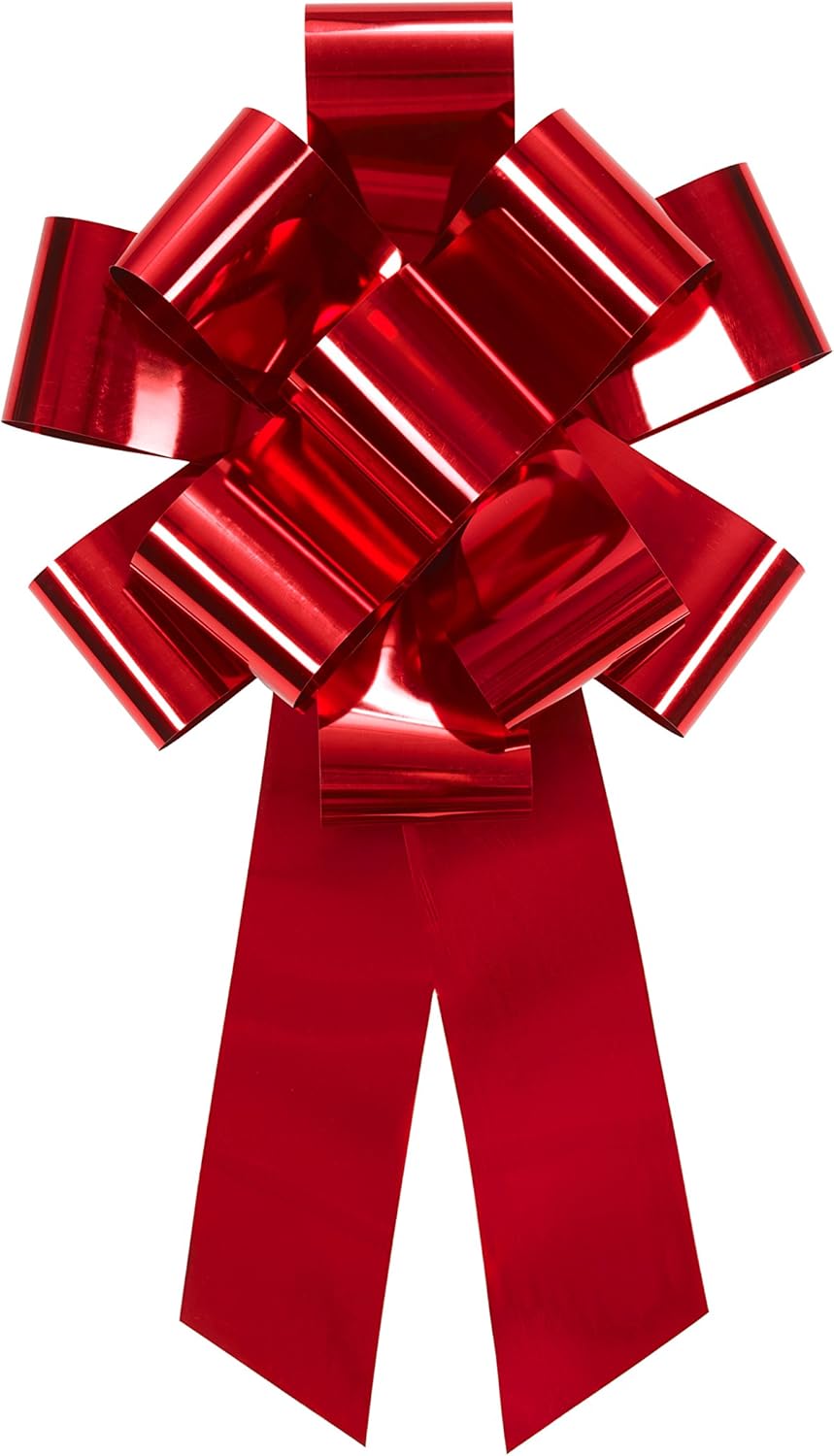 Fiocco gigante da regalo e per auto, colore rosso, forma a coccarda ...