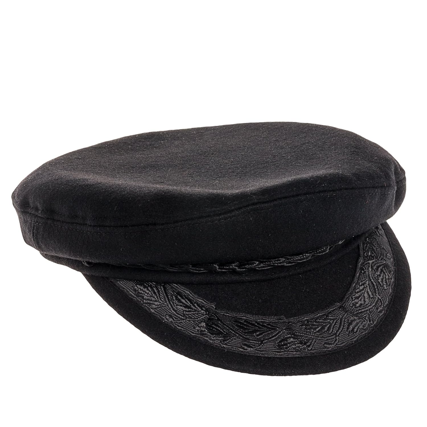 Aegean Mens Wool Greek Fisherman Cap (Black, 7 1/2) : Amazon.in ...