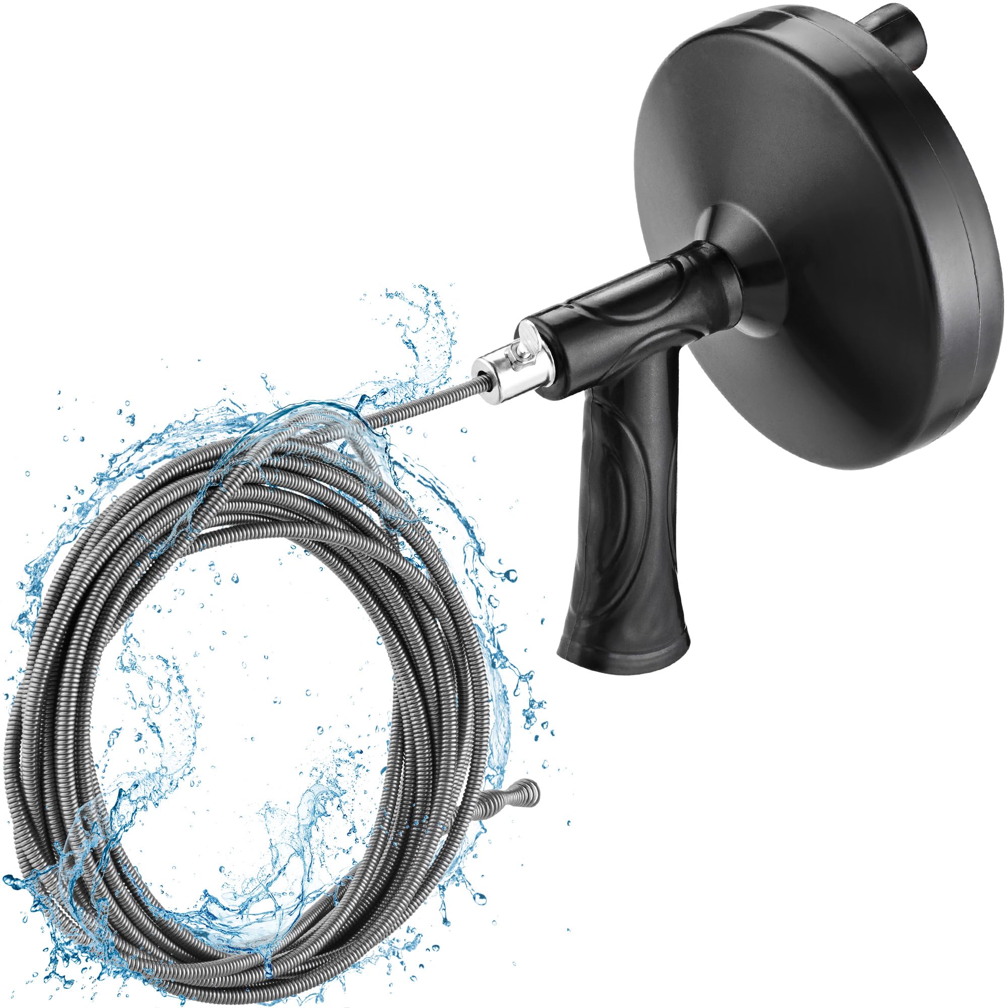 KapStrom Plumbing Drain Snake (Spiral Diameter 0.5 inch / 1.3 cm), Hair ...