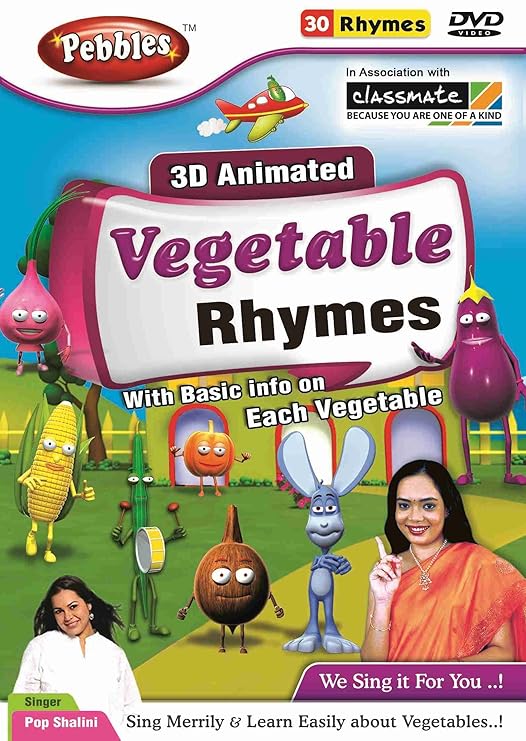Amazon.in: Buy Pebbles - Vegetable Rhymes [3D] (DVD) DVD, Blu-ray ...