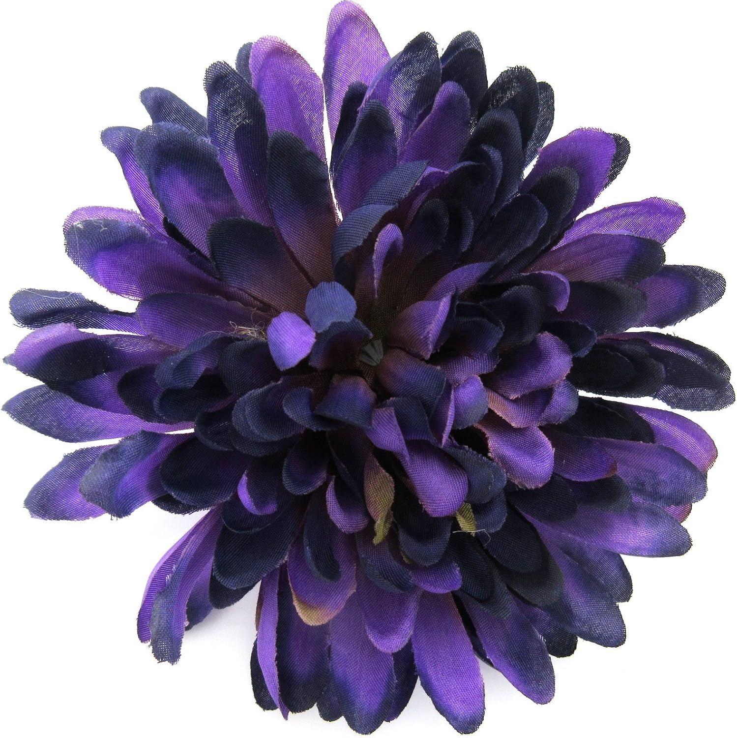 Amazon.com: 4.5" Deep Purple Mum Silk Flower Brooch Pin with Locking ...