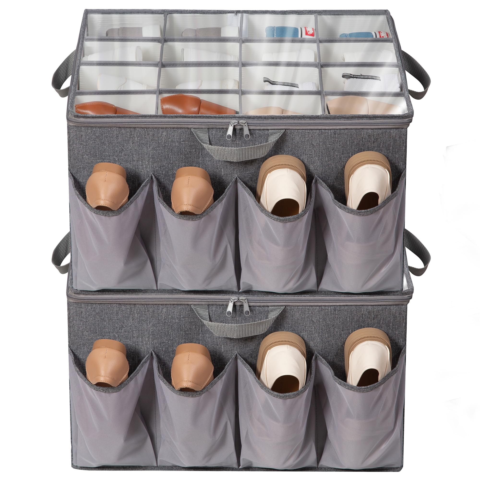 STORAGEIDEAS Shoe Organizer for Closet, Shoe Storage Solution with ...