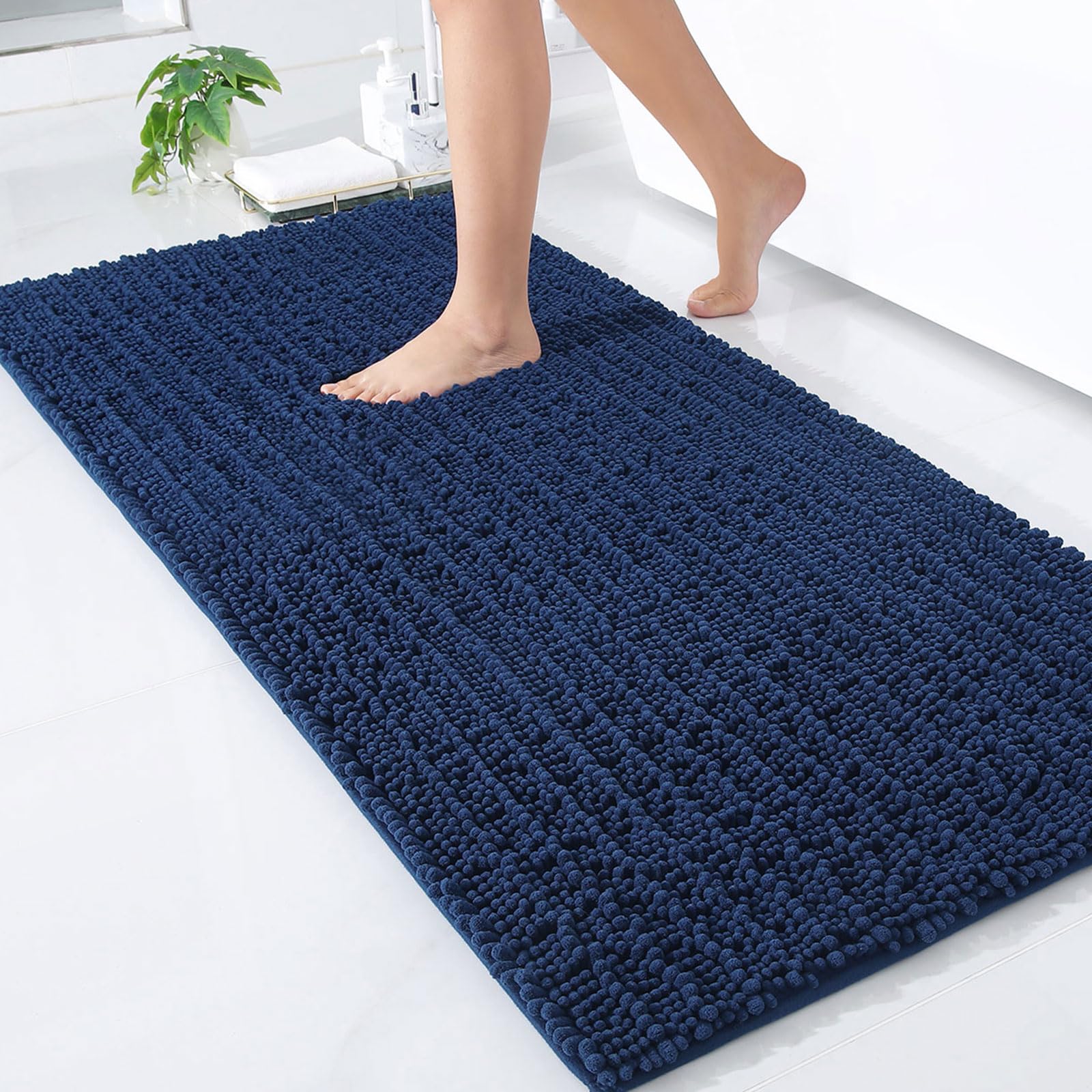 Arotive Luxury Chenille Bathroom Rug Mat, Extra Soft Thick Absorbent ...