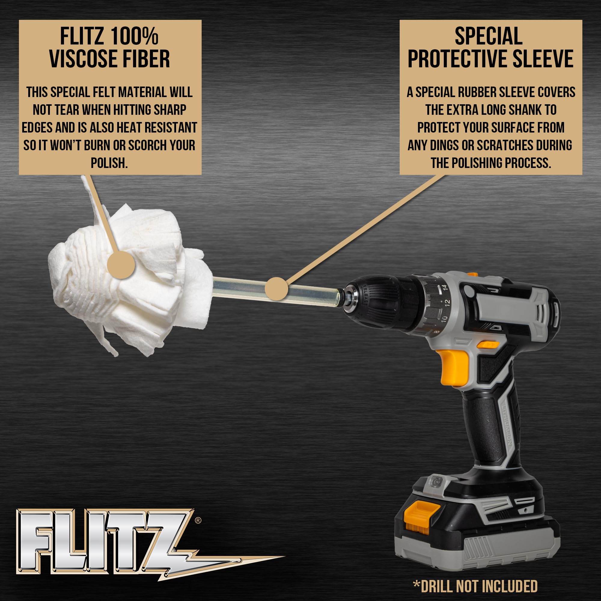 Mua Buff Ball Car Buffer Drill Attachment with Self-Cooling Design ...