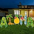 Amazon.com : Lineshading 5 Pcs LED Aloha Yard Sign Aloha Surfboard Sign ...