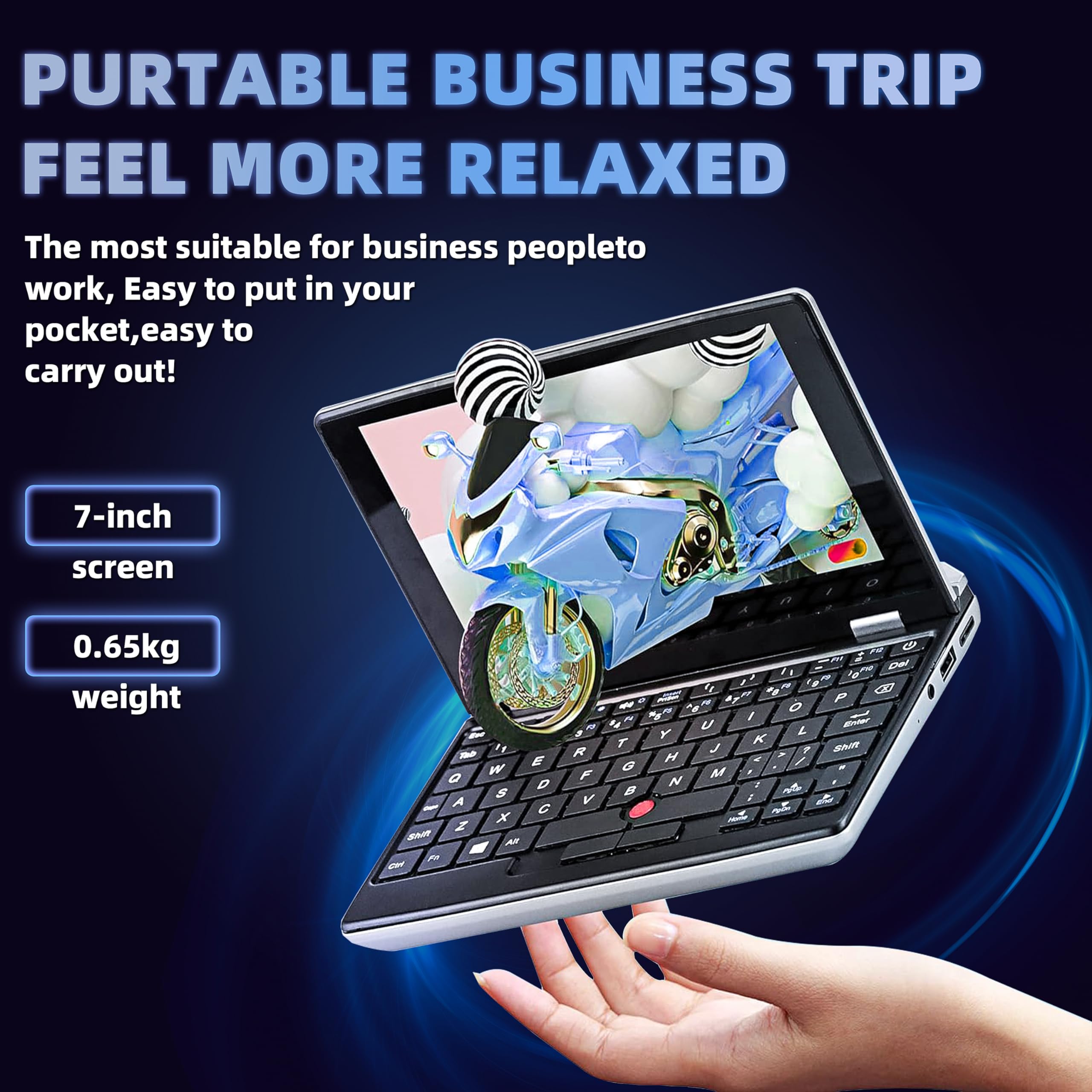 Mua All Metal 7'' HD Touchscreen Ultra-Light Mini Laptop: Celeron J4105 ...