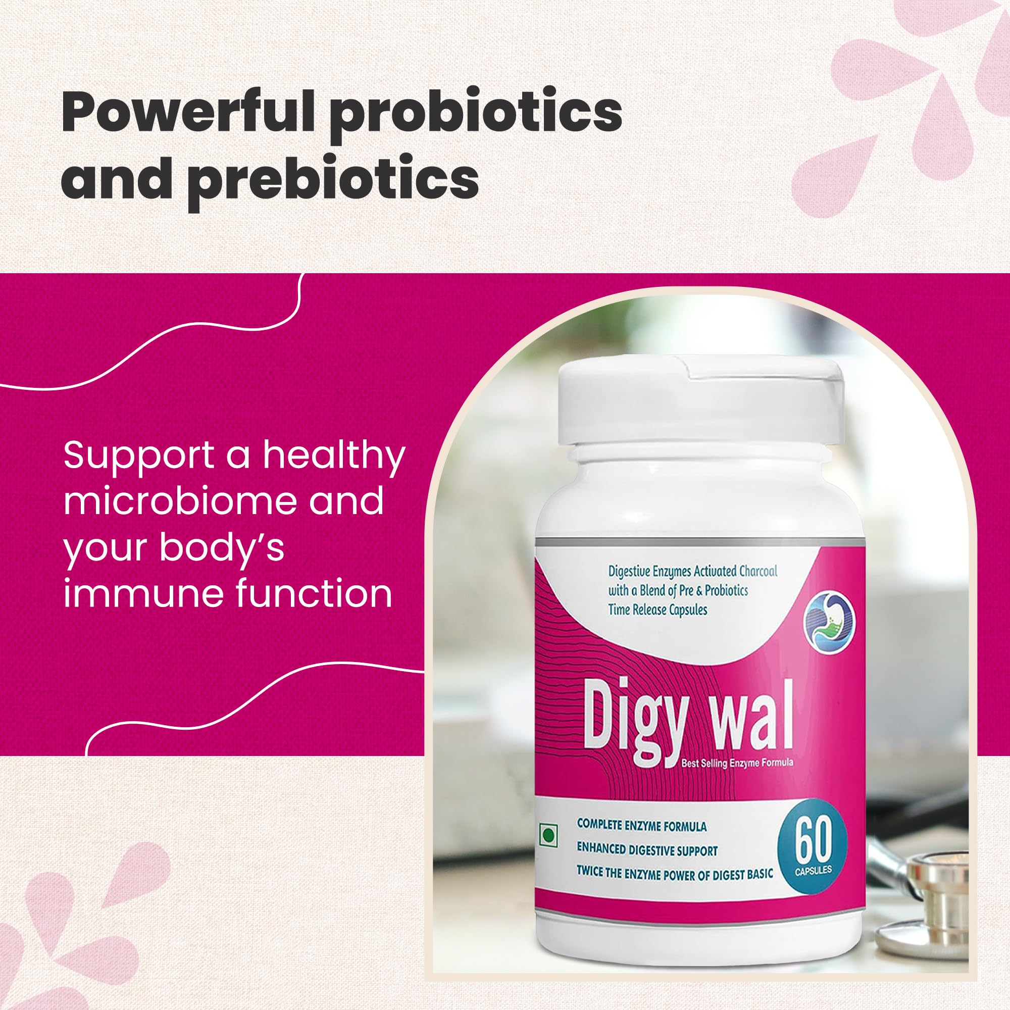 Mua Digestive Enzyme Capsules (60 Count) - Activated Charcoal Digestive ...