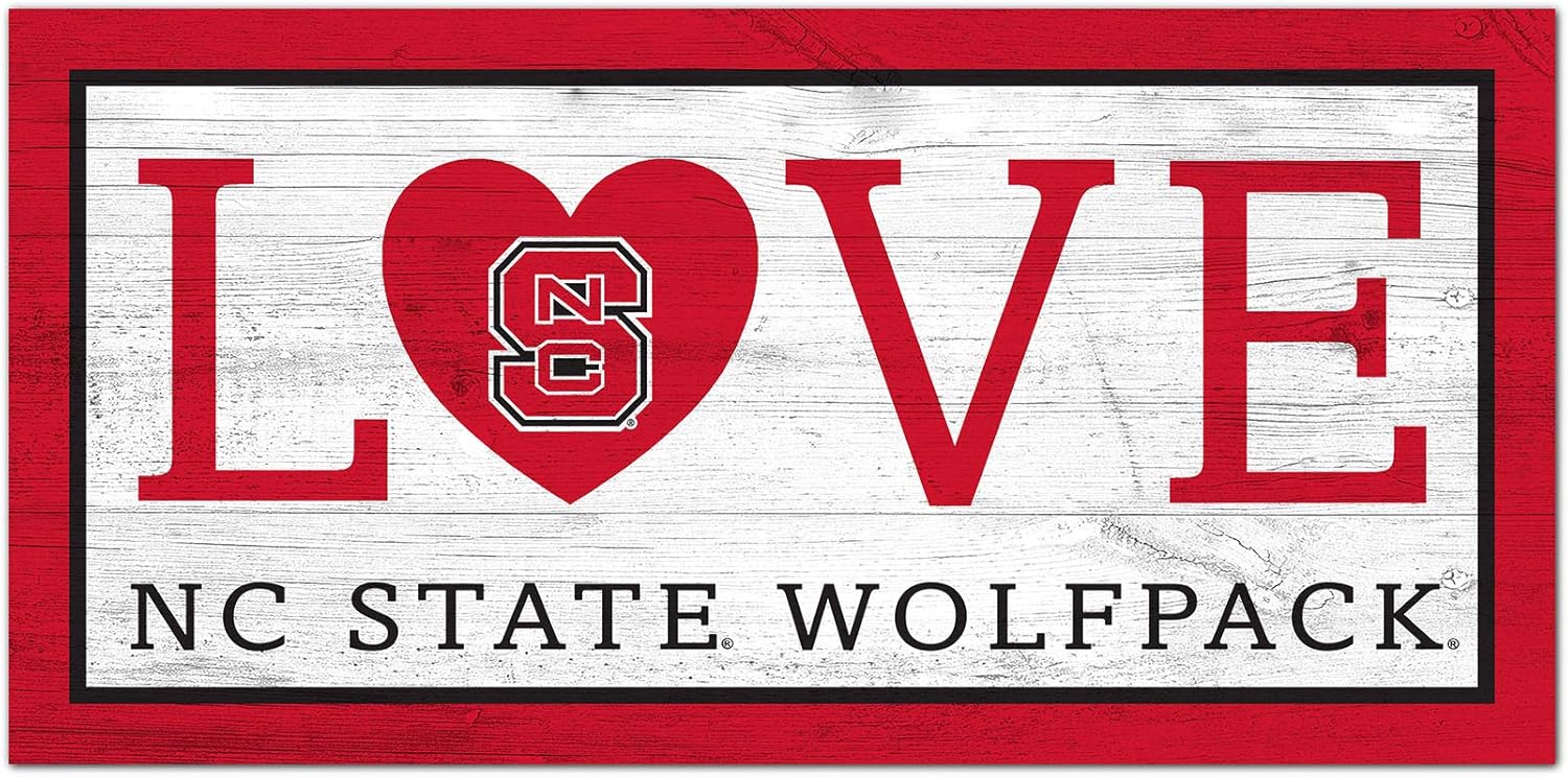 NCAA North Carolina State Wolfpack Unisex NC State University Love sign ...