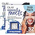 Amazon.com: Olay Face Wash, Hyaluronic Acid Cleansing Melts, Fragrance-Free, Daily Use Gentle ...