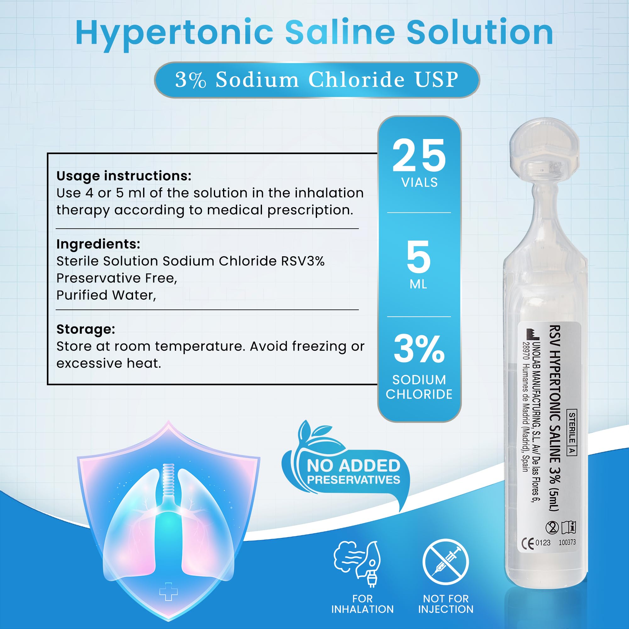 Mua NAVEH PHARMA RSV Hypertonic Saline Solution 3% for Nebulizer ...