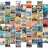 Amazon.com: 97 Decor Vintage Travel Decor Posters - World Travel Wall ...
