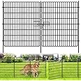 Amazon.com : 15 Panels No Dig Fence with Gate, 32 in(H) X 36 ft(L) Garden Decorative Fence ...