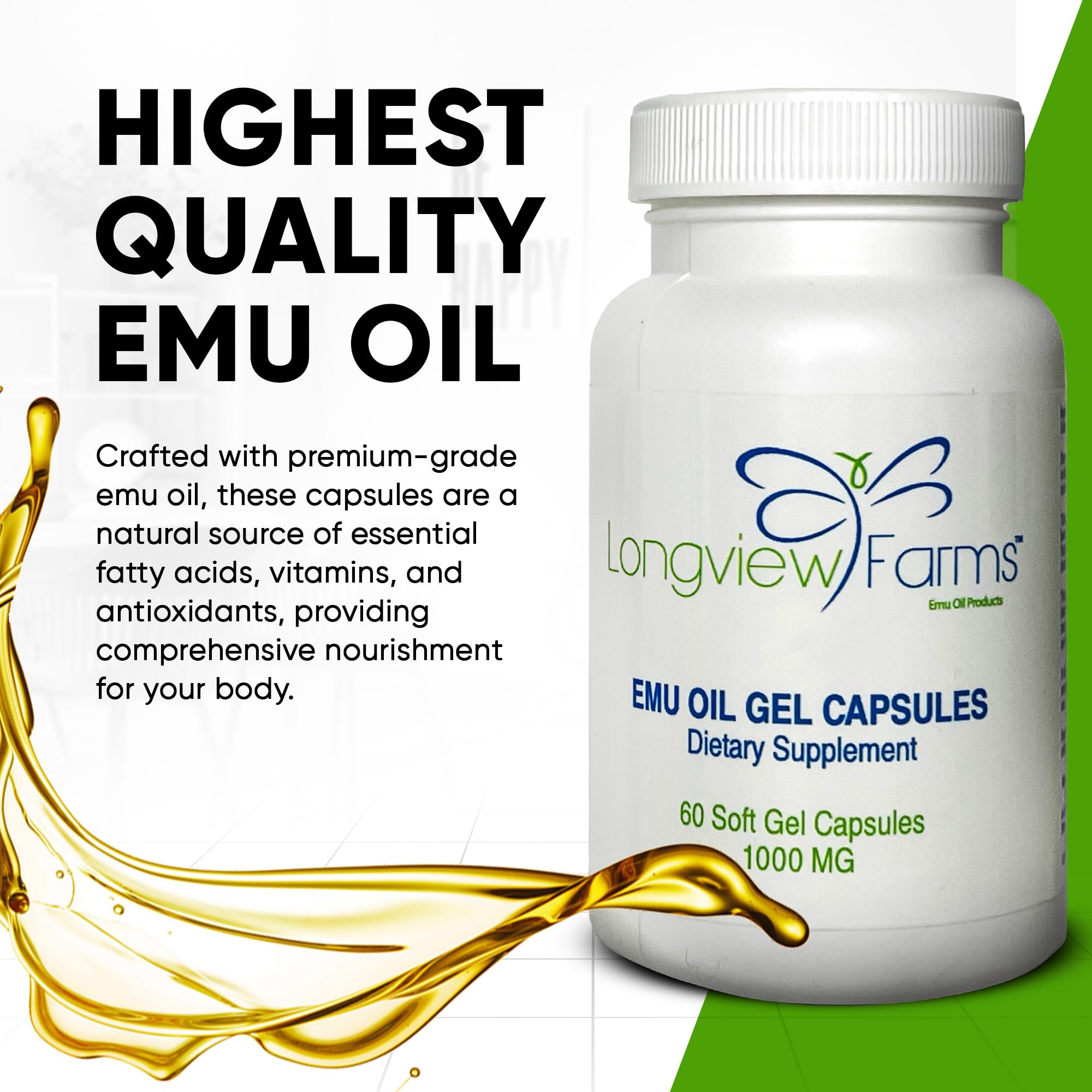 Mua Emu Oil Gel Capsules - Support Your Wellness Journey with Natural ...