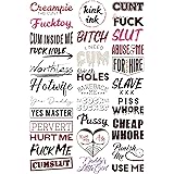 Amazon.com : Kink Ink - 144 x Sexy Naughty Hardcore Words and Phrases Temporary Tattoo Kinky ...