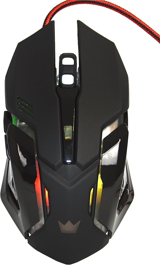 Crown Micro Cmxg – 622 Green Katana Gaming Mouse with Cable: Amazon.co ...