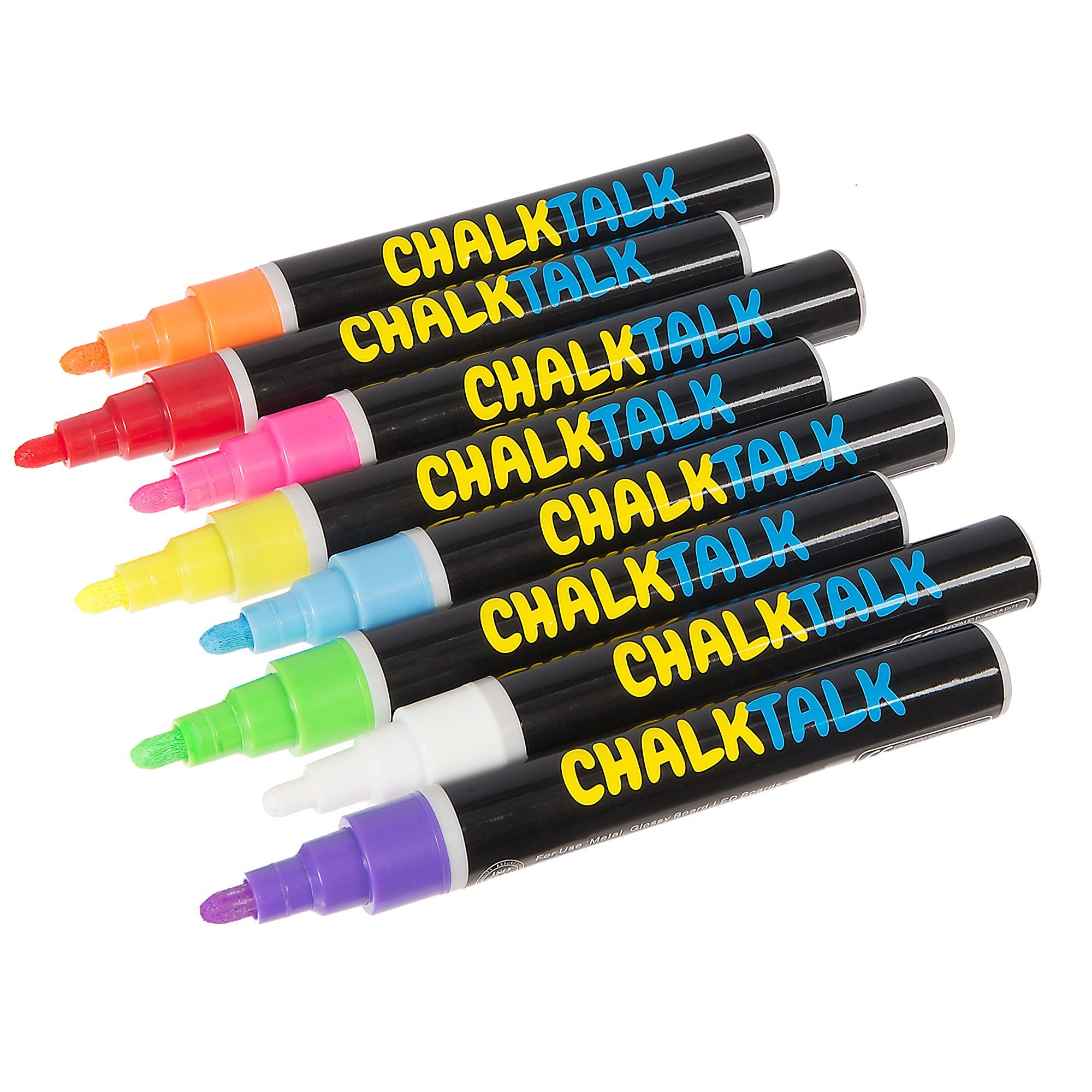 ChalkTalk Premium Liquid Chalk Markers Unique Reversible 6mm Chisel 